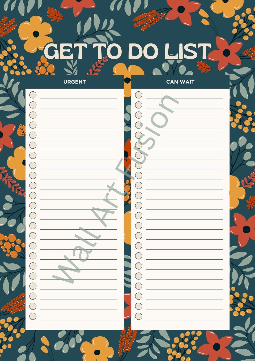 Get to Do List, Daily Checklist, Planner for Daily Tasks, Aesthetic and ...