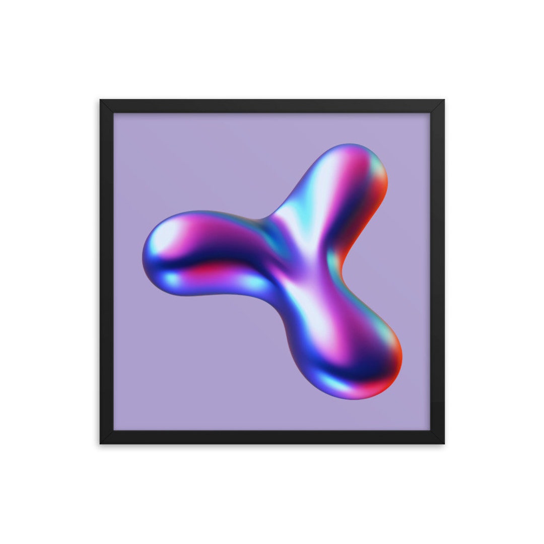 Framed Poster Digital Illustration, Graphic Design Wall Art, Modern ...