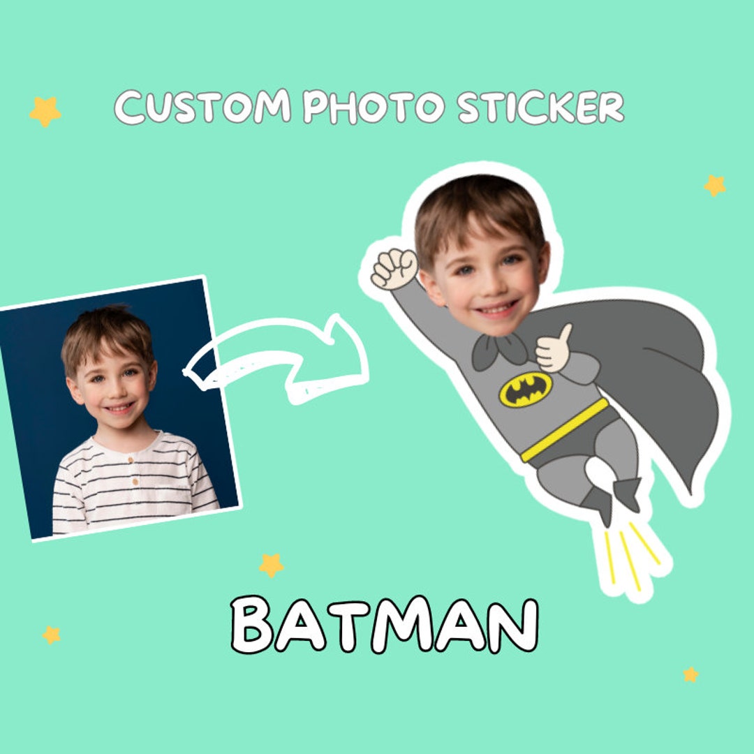 Custom Superman Sticker L Superman Sticker L DC Comic Cartoon L Turn ...