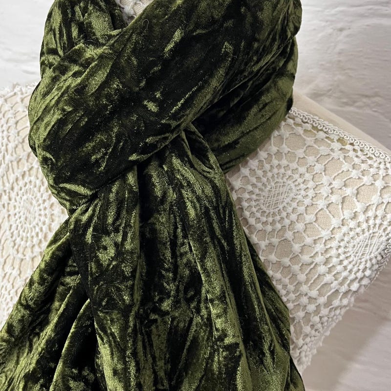 Womens Shawl Olive Green - Etsy UK