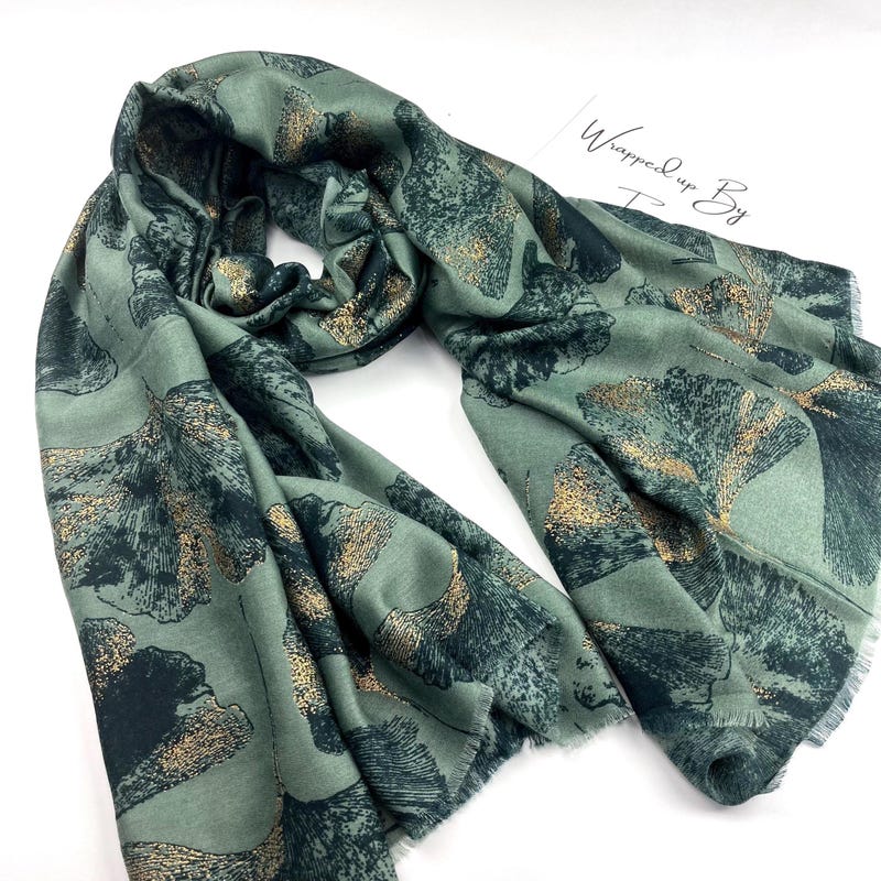 Ginkgo Scarf - Etsy
