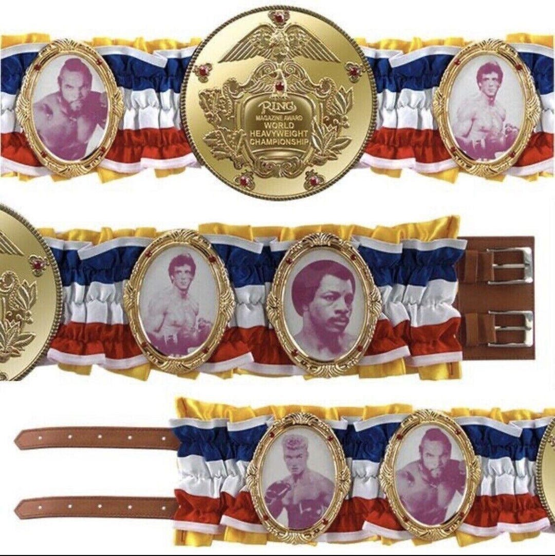 Rocky Ring Magazine Award Wrestling Championship Replica Boxing Replica ...