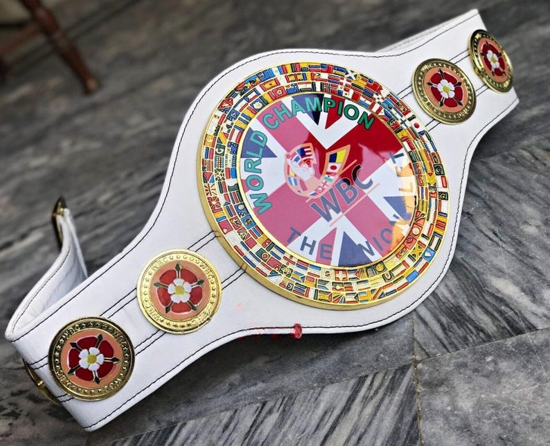 WBC UNION Boxing Championship Belt Replica Title Adult Size Boxing ...