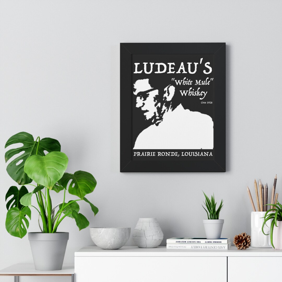 Ludeau's white Mule Whiskey Framed Vertical - Etsy