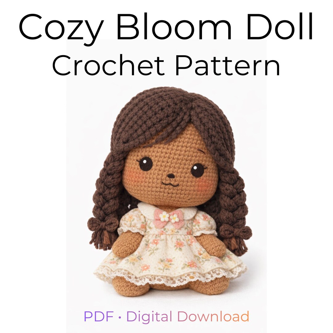 Cozy Bloom Doll (plushie) Crochet Pattern - Etsy