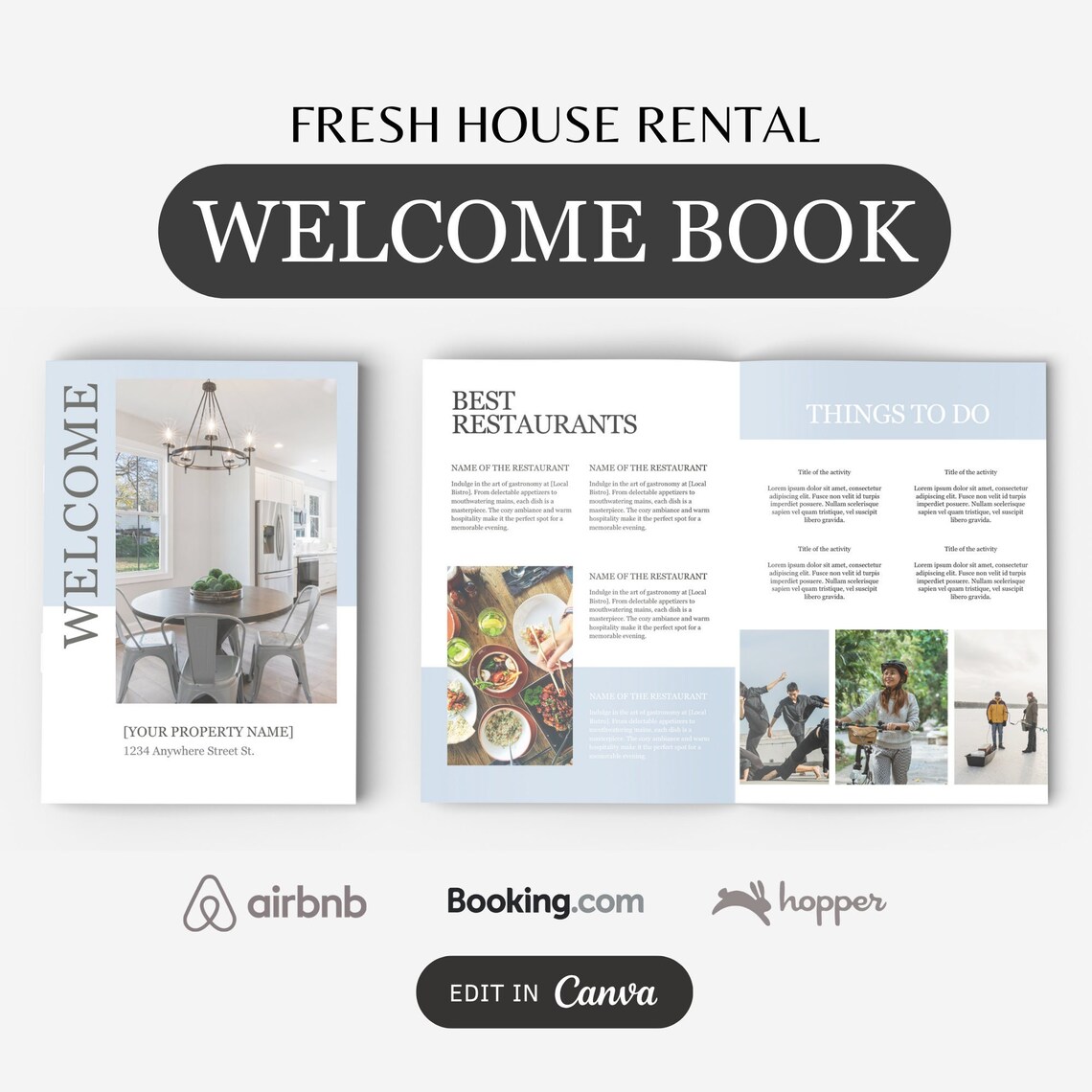 Airbnb Welcome Book Airbnb Templates Welcome Book Template Luxury ...