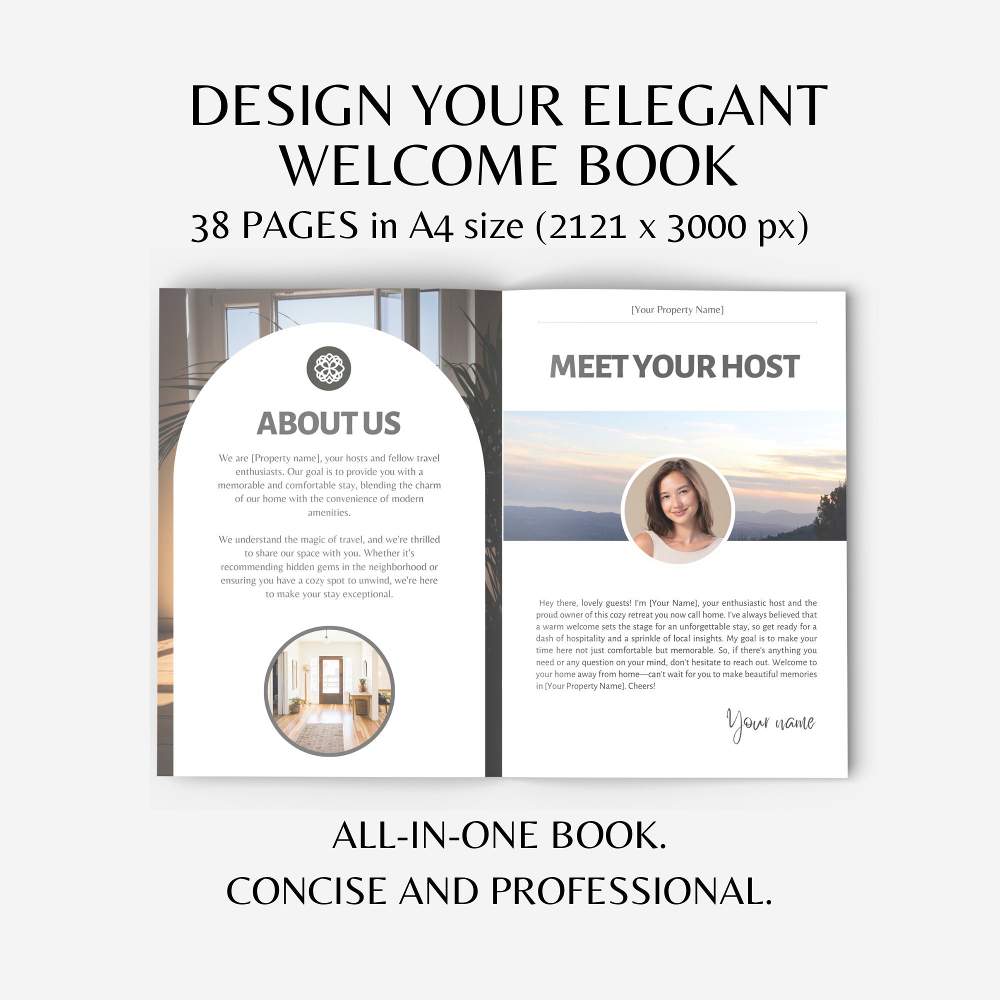 Airbnb Welcome Book Airbnb Templates Welcome Book Template Luxury ...
