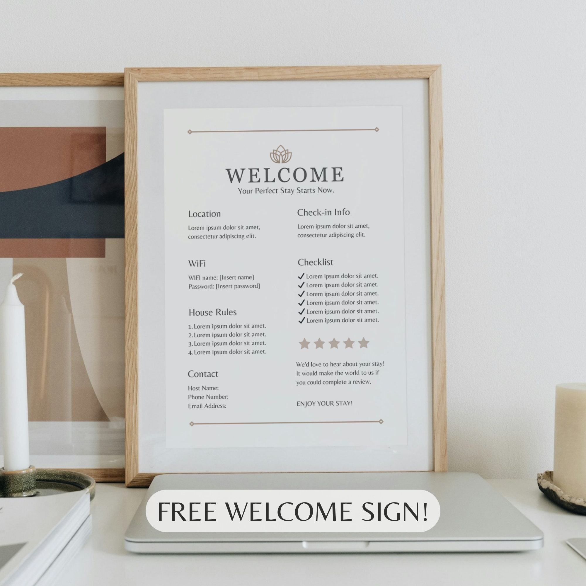 Airbnb Welcome Book Airbnb Templates Welcome Book Template Luxury ...