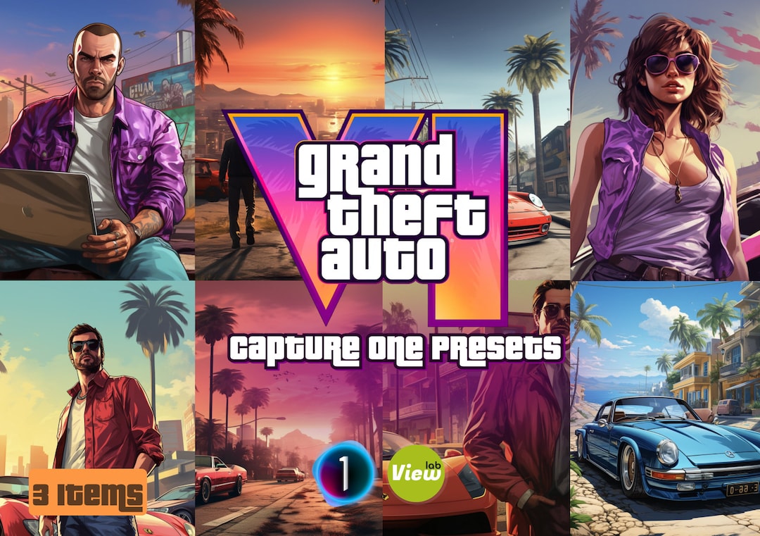 GTA 6 Captureone Professional Color Presets for Instagram Color Game ...