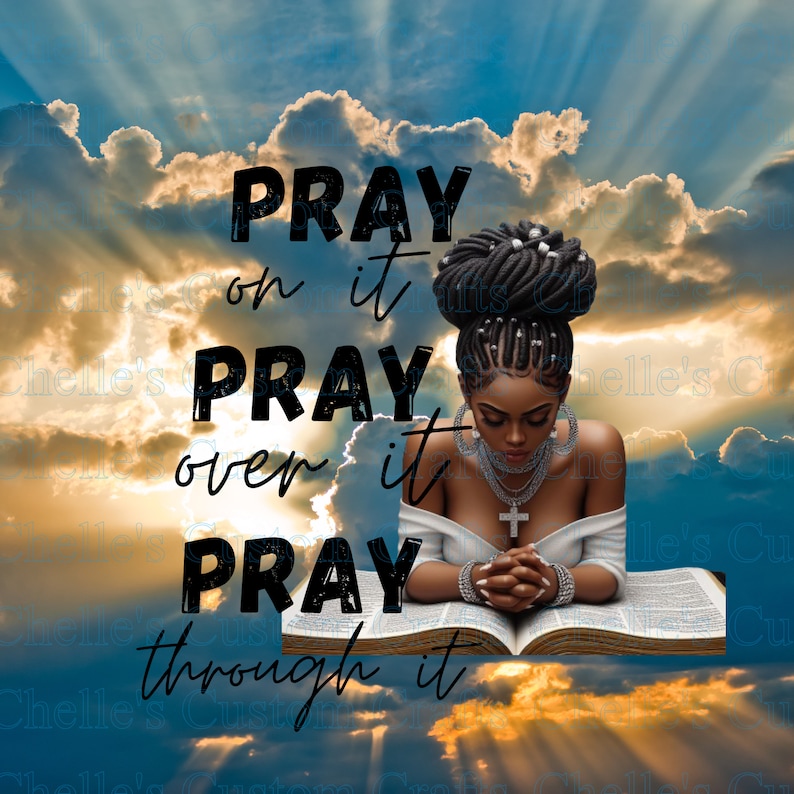 Pray on It, Pray Over It, Pray Through It - Etsy