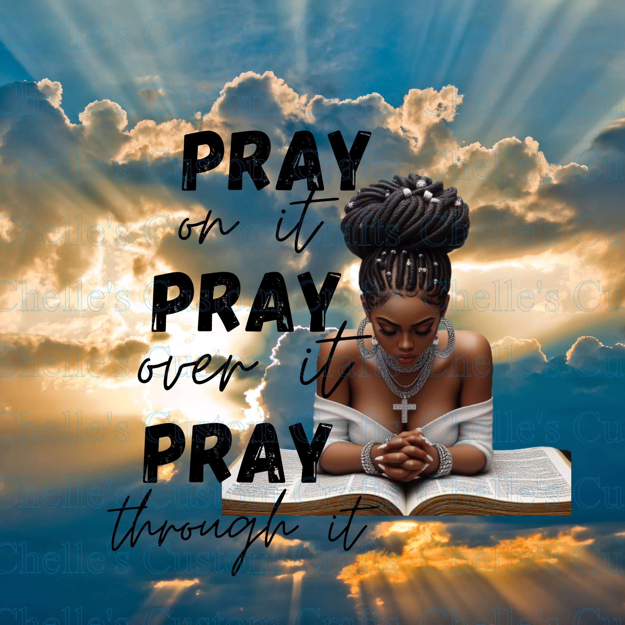 Pray on It, Pray Over It, Pray Through It - Etsy
