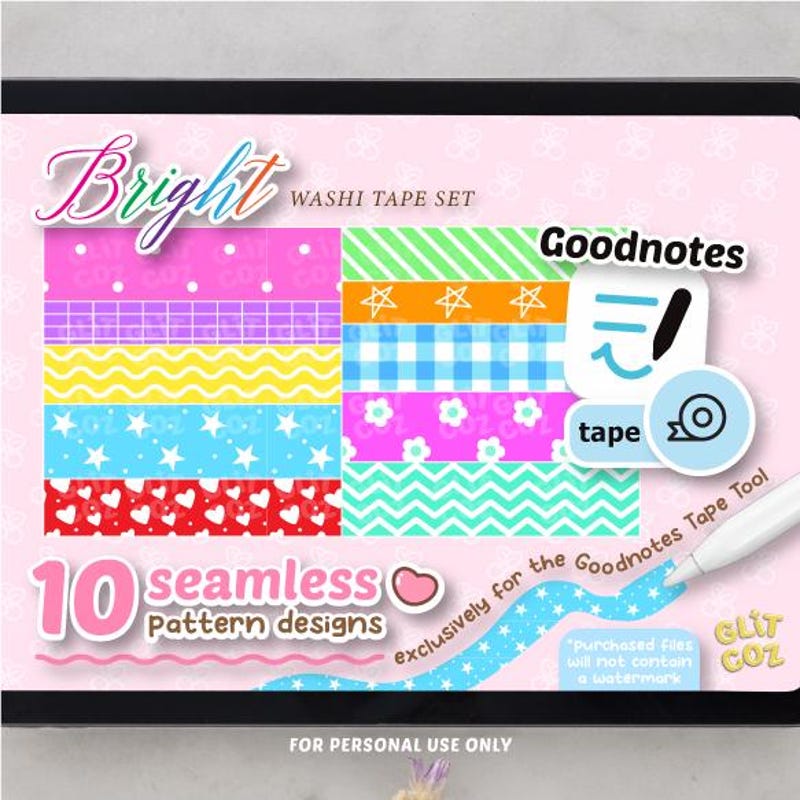 Neon Washi Tape - Etsy