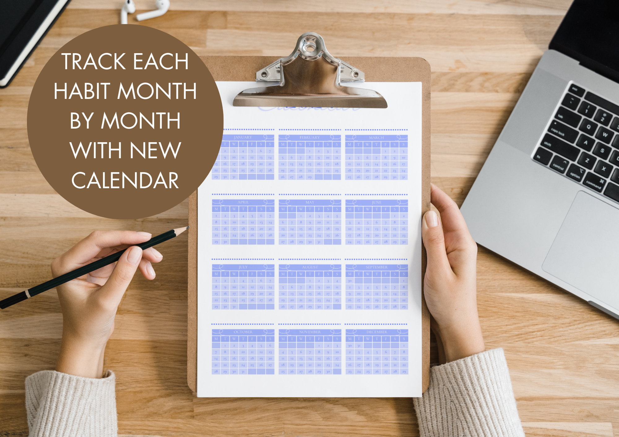 2024 Habit Tracker, Daily Habit Tracker, Monthly Habit Tracker, Yearly ...