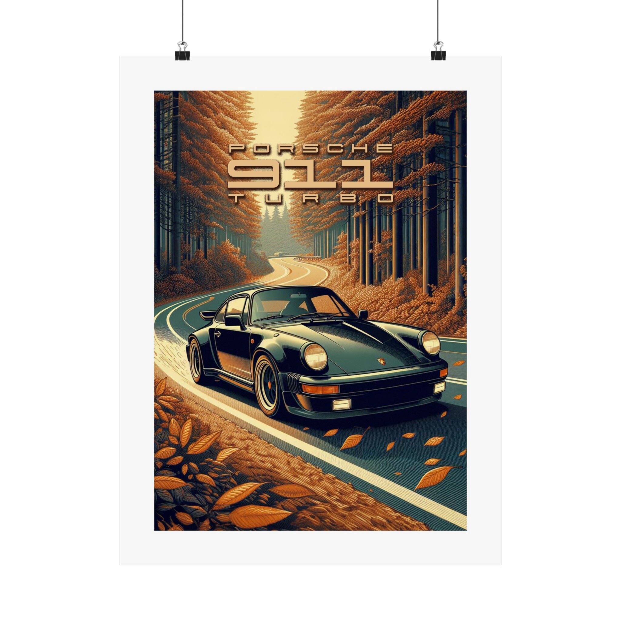 Porsche 911 Turbo Poster | Wall Art | Husband Gift | His Birthday ...