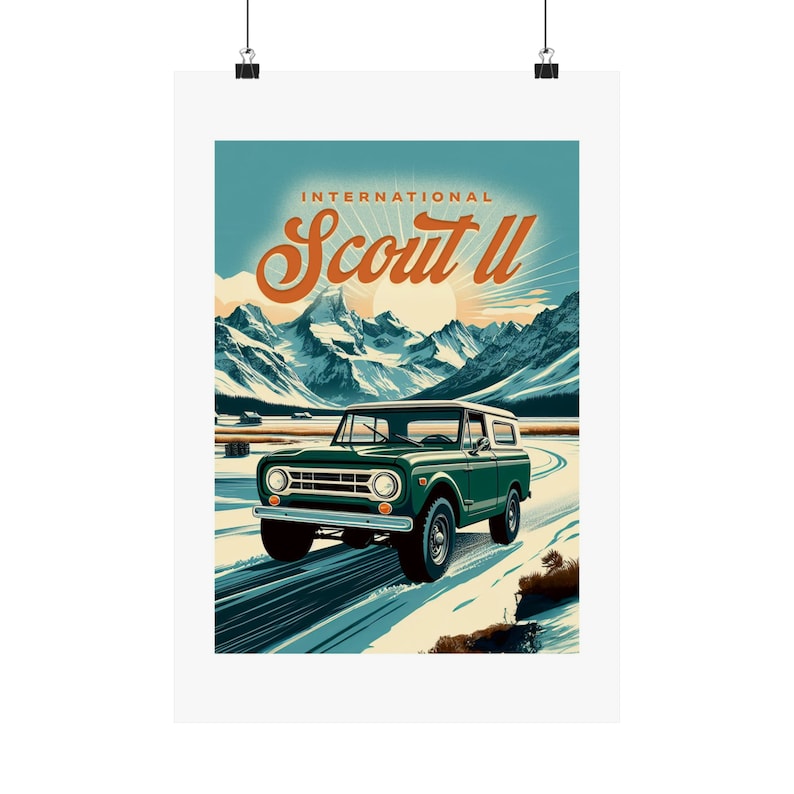 International Harvester Scout Ii| Wall Art | Husband Gift | His ...