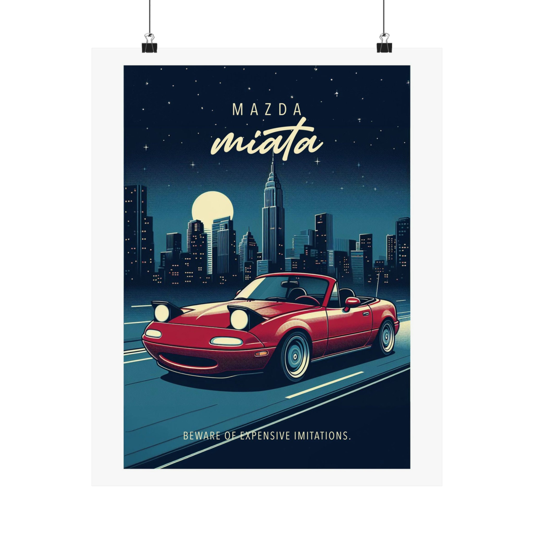 Classic Original Mazda Miata MX-5 Poster Wall Art Husband Gift His ...