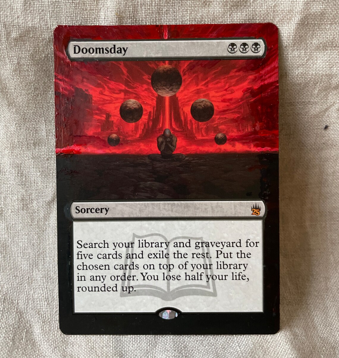 Mtg Altered Art Card Doomsday - Etsy