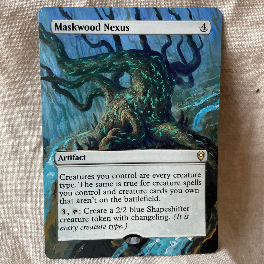 Mtg Altered Art Card Maskwood Nexus - Etsy