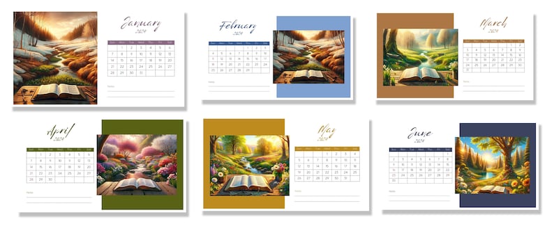 Bible Calendar 2024 - Etsy