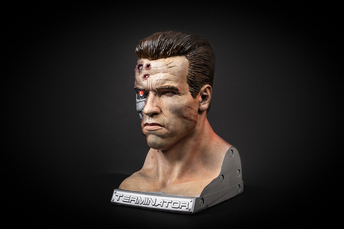 Terminator [large 3D Printed Sculpture, Professionally Hand-painted and ...