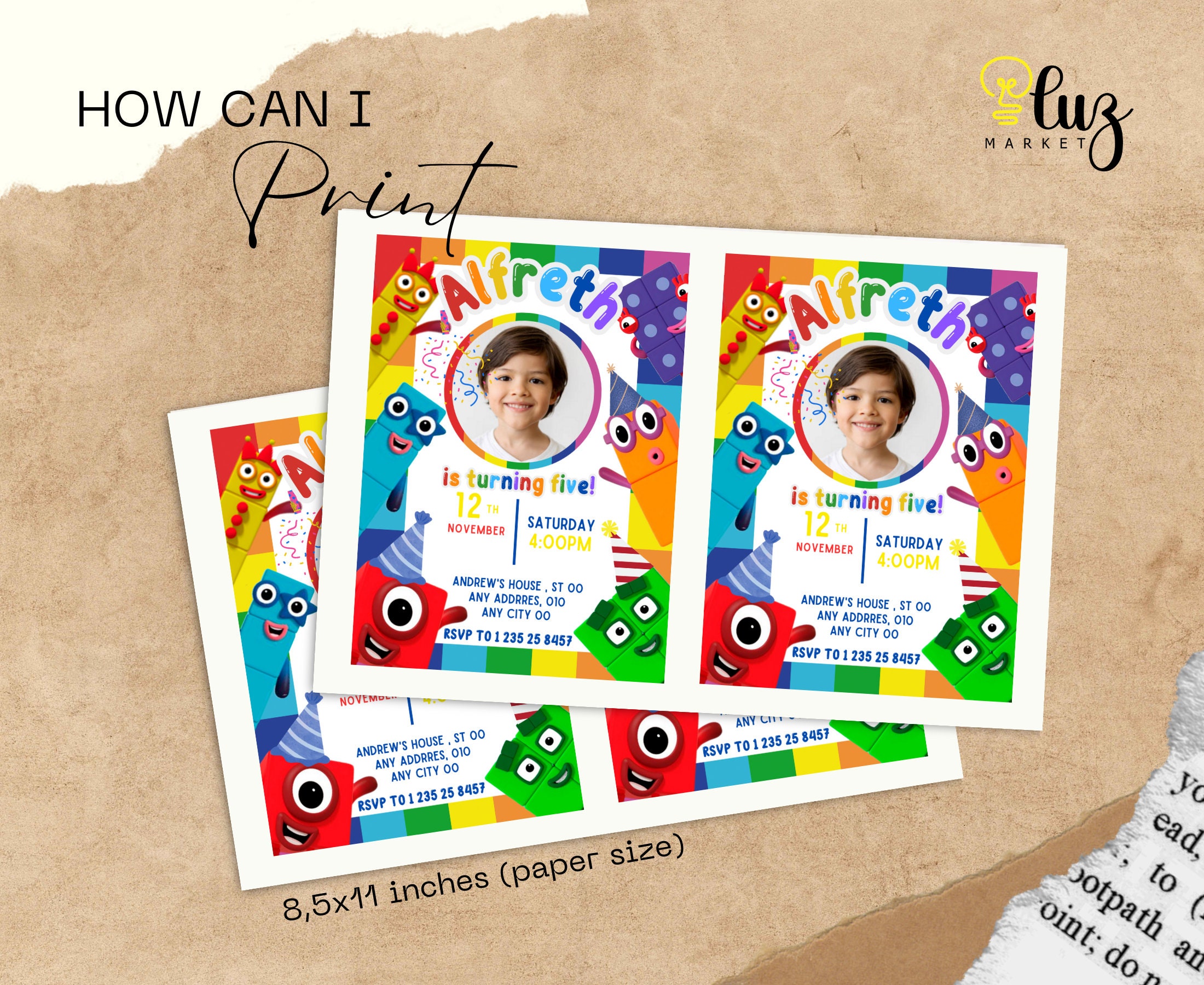 Numberblocks Invitation Number Blocks Invitation Numberblocks Birthday ...