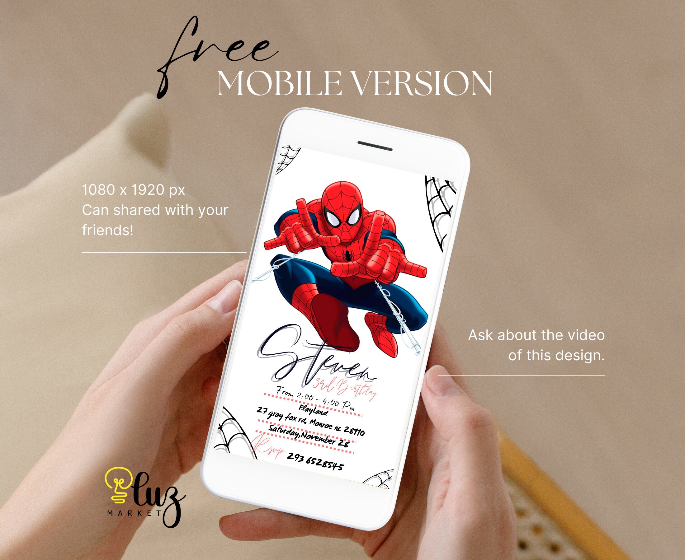 Spidey Invitation Spidey and His Amazing Friends Birthday Party Invite ...
