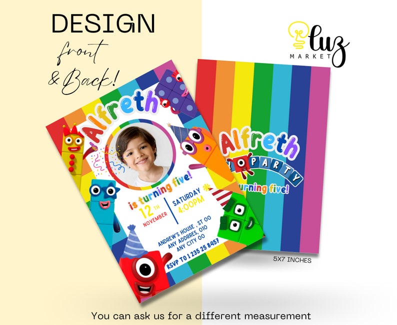 Numberblocks Invitation Number Blocks Invitation Numberblocks Birthday ...