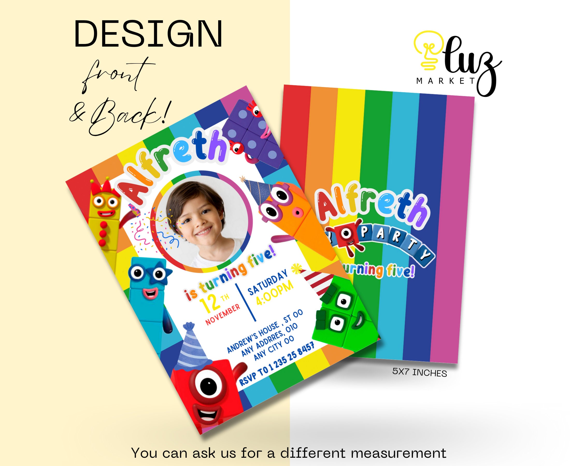 Numberblocks Invitation Number Blocks Invitation Numberblocks Birthday ...