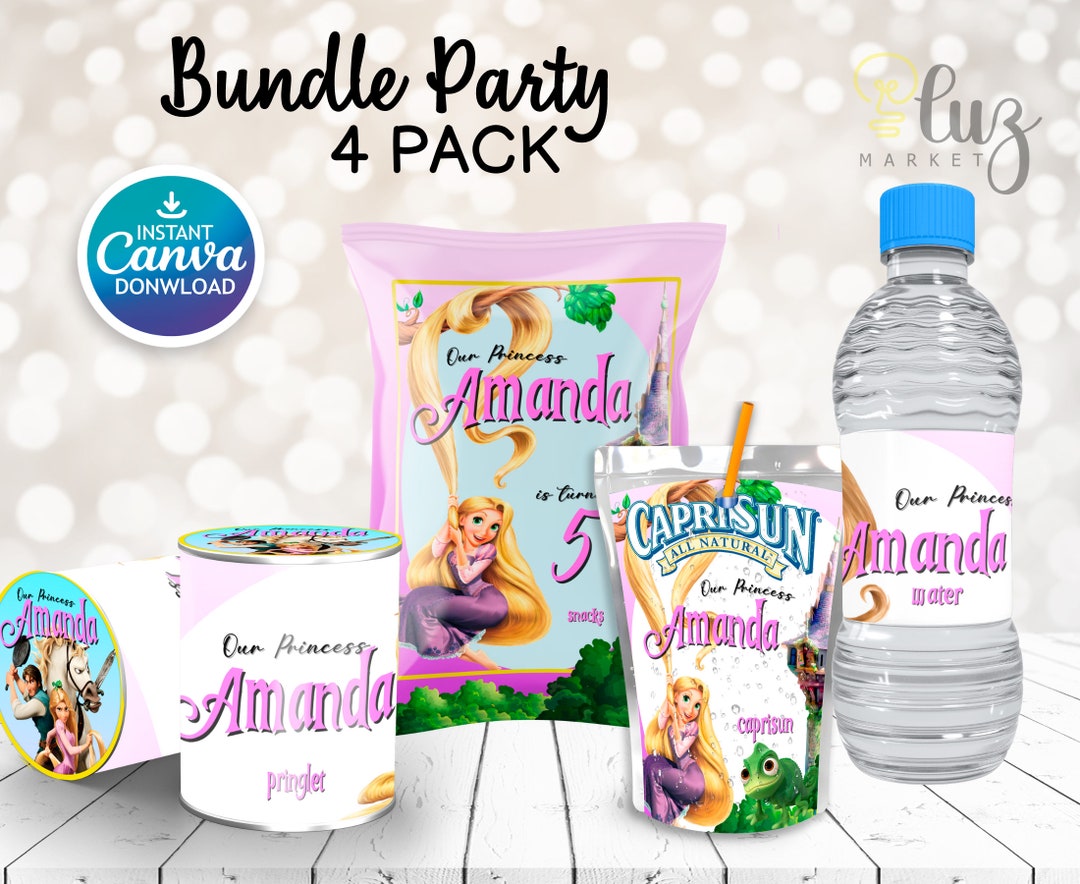Rapunzel Birthday Party Bundle - Tangled Party Treats - Chip Bag ...