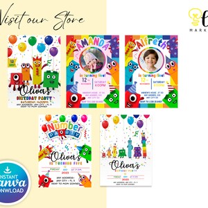 Numberblocks Invitation Number Blocks Invitation Numberblocks Birthday ...