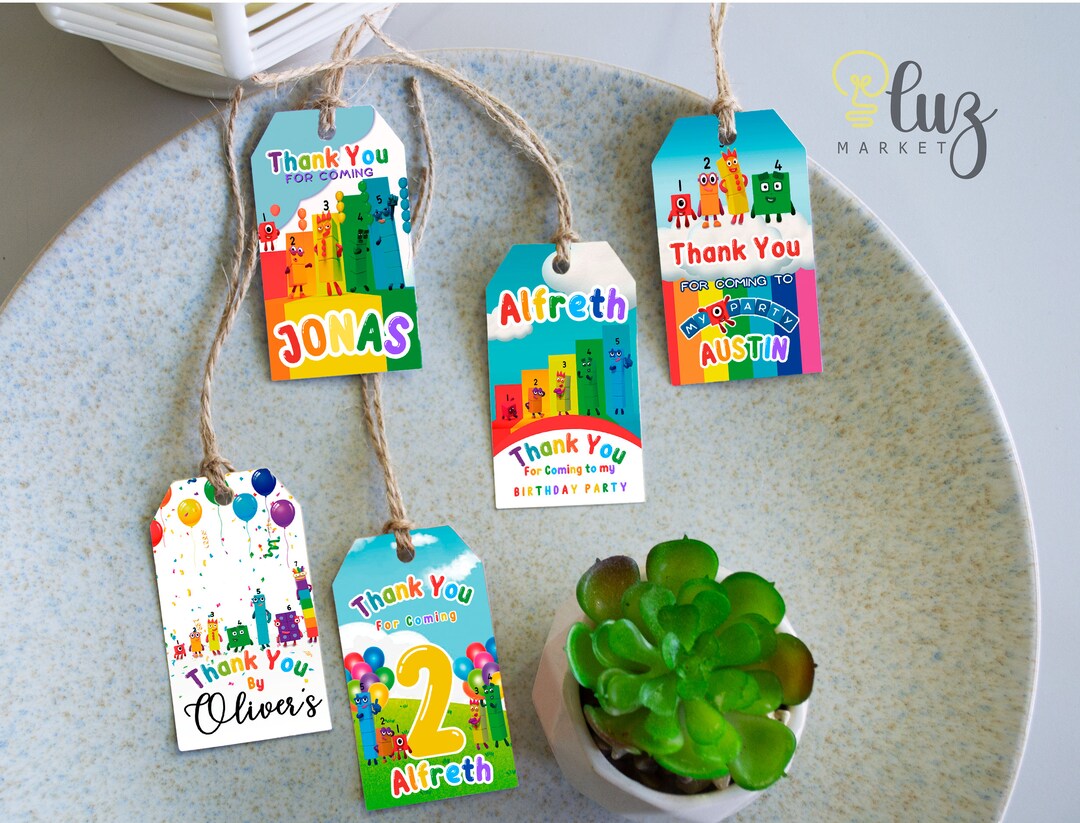 Numberblocks Thank You Tags, Numberblocks Invitation, Numberblocks ...