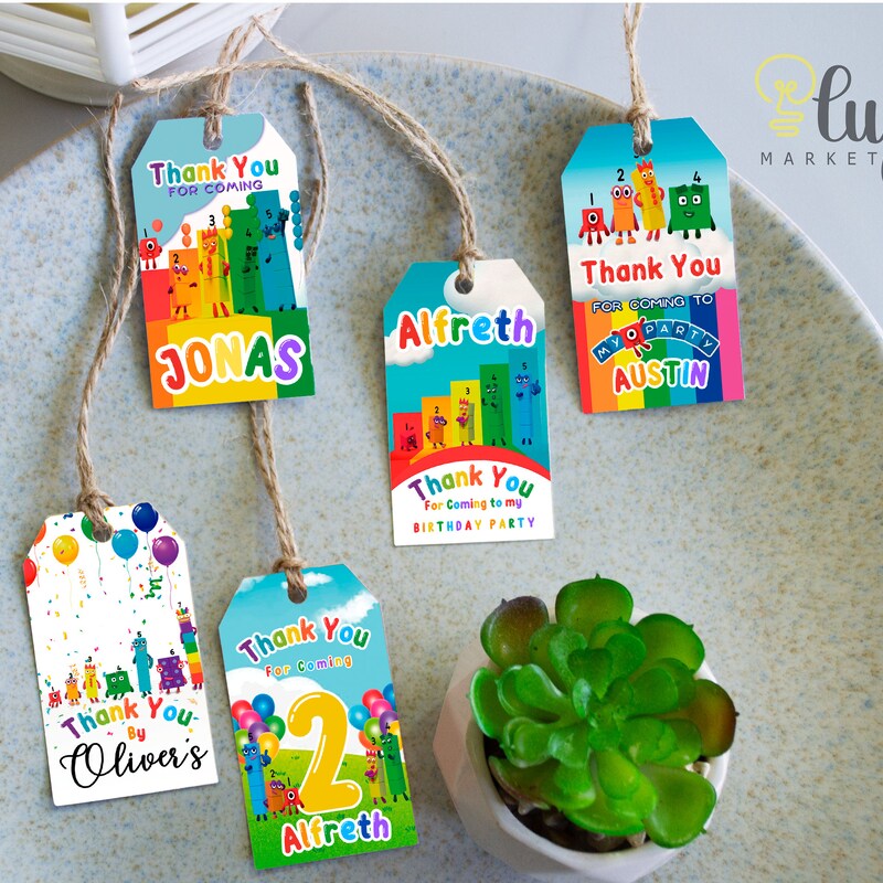 Number Tags - Etsy