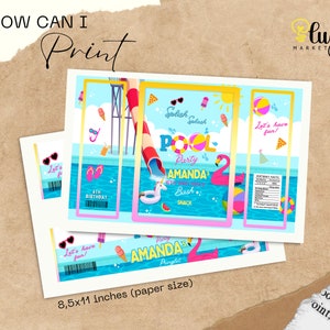 Kids Birthday Party Bundle Kit, Template Printable, Kids Birthday Chip ...