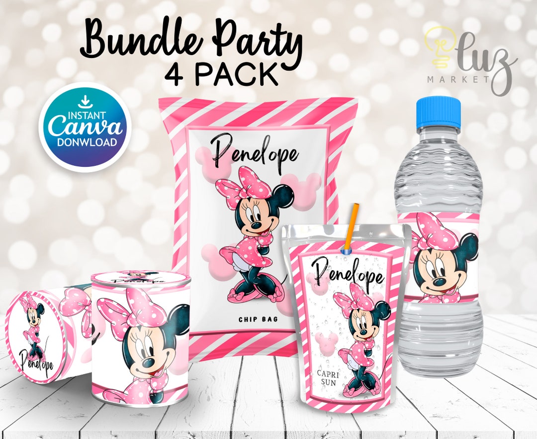 Minnie Mouse Pink Party Package, Minnie Mouse Pink Birthday Printables ...