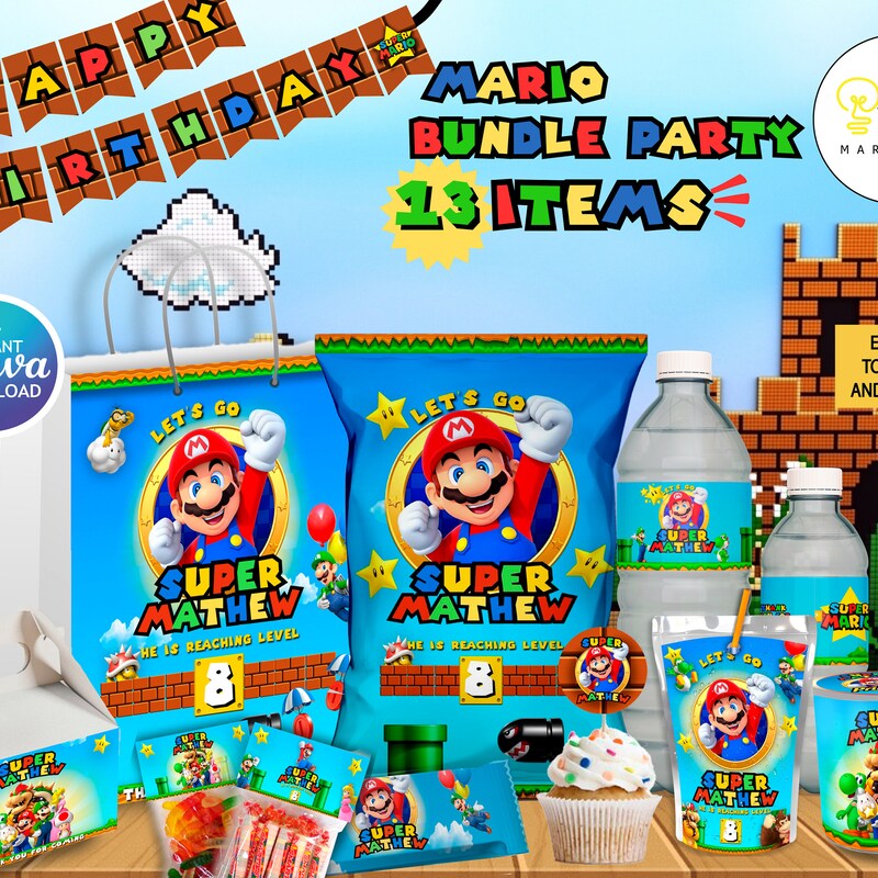 Mario Printables - Etsy