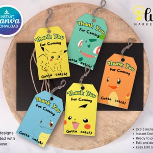 Pokemon thank you card - Etsy