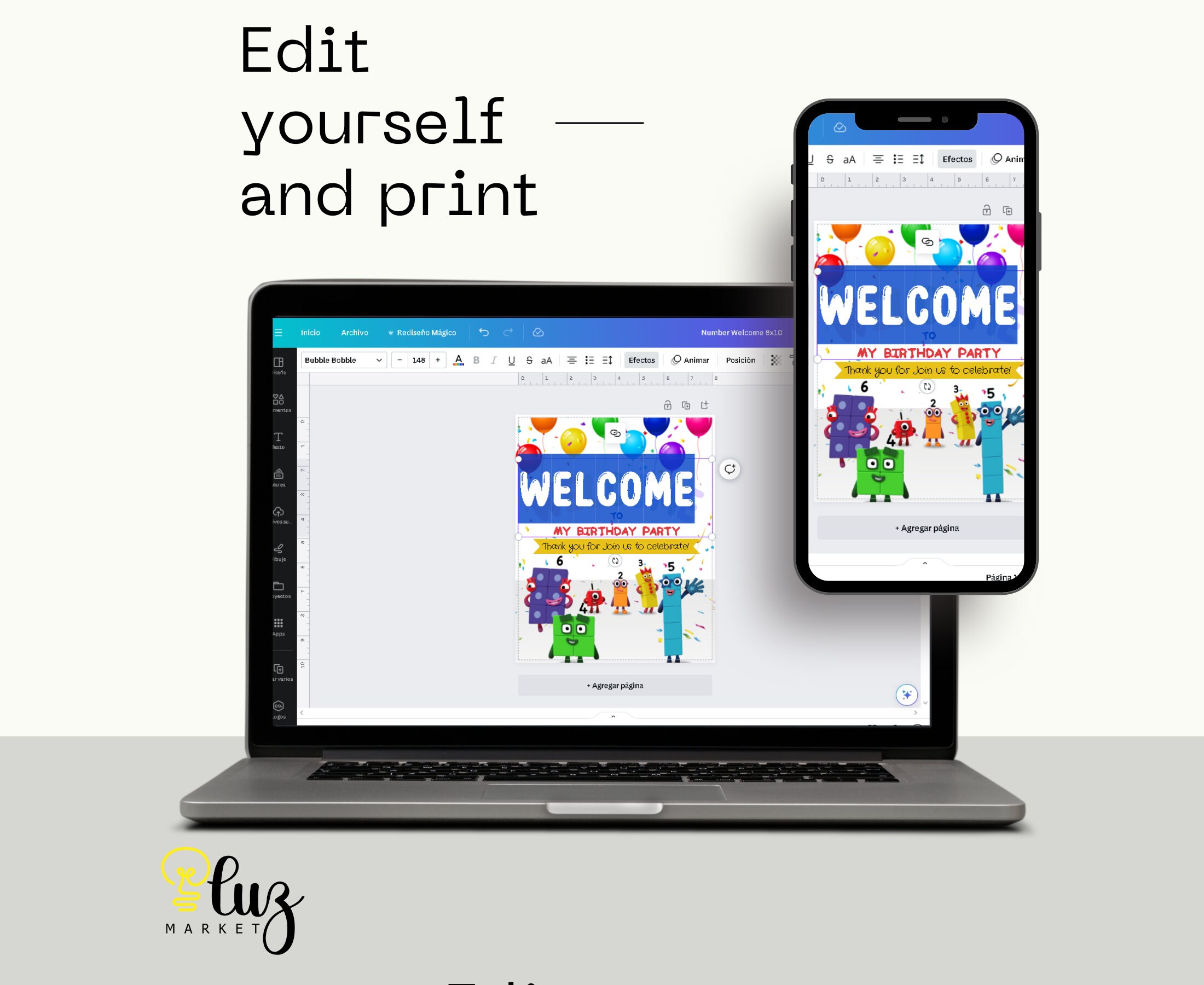 Numberblocks Welcome Sign Number Blocks Birthday Sign Numberblock ...