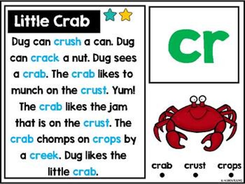 Decodable Phonics Readers- Blends (science of Reading Aligned) - Etsy