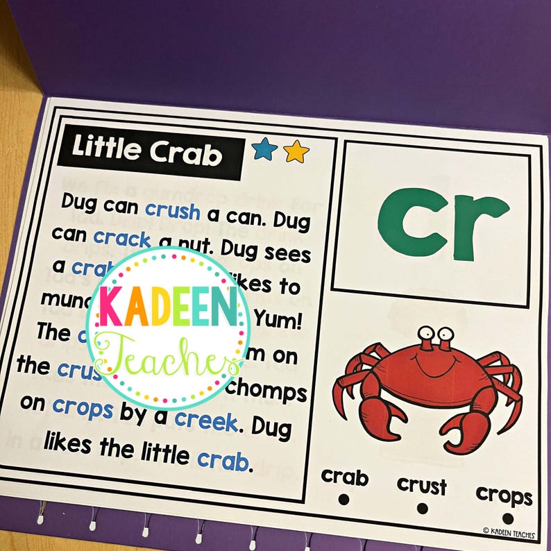 Decodable Phonics Readers- Blends (science of Reading Aligned) - Etsy