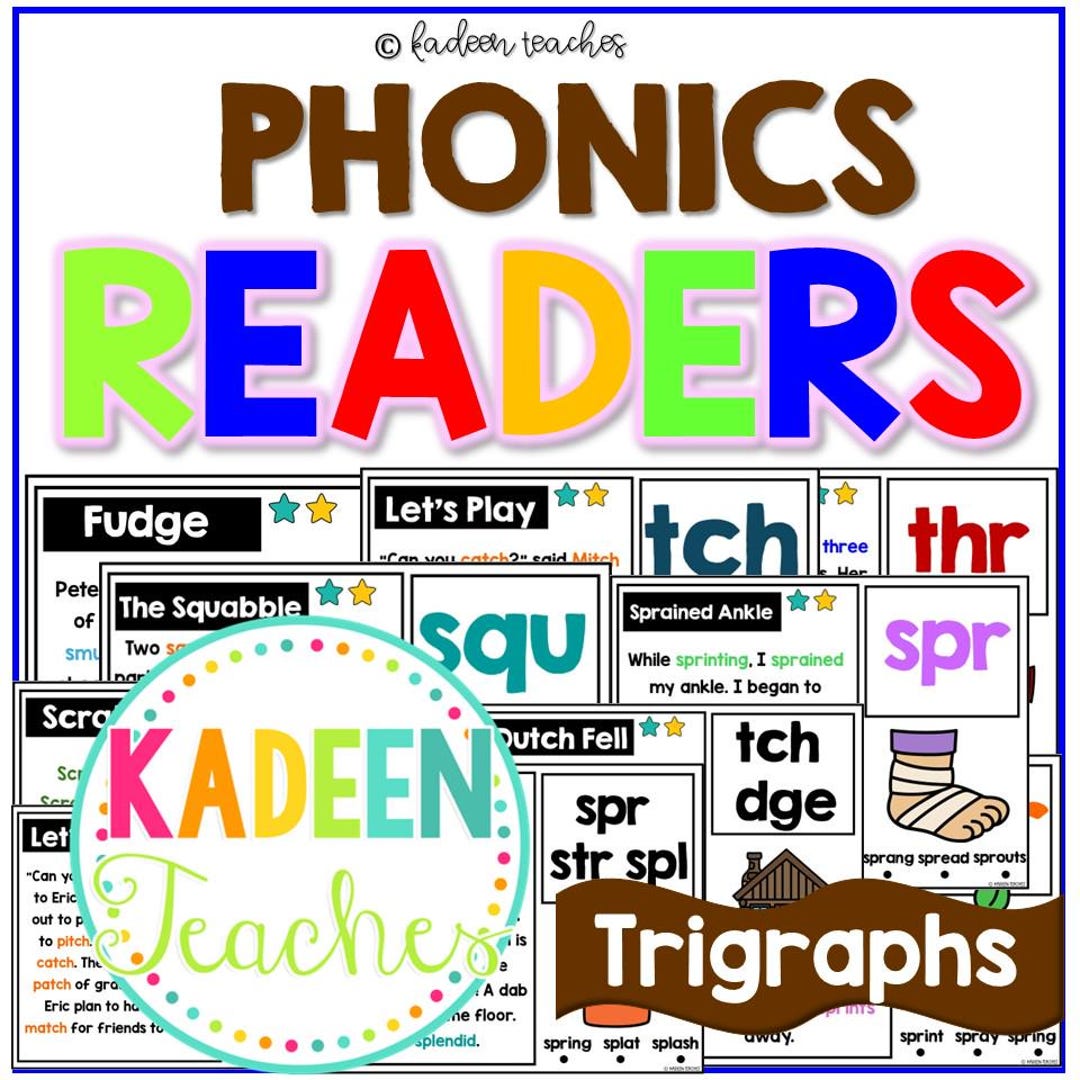 Decodable Phonics Readers- Trigraphs (science of Reading Aligned) - Etsy