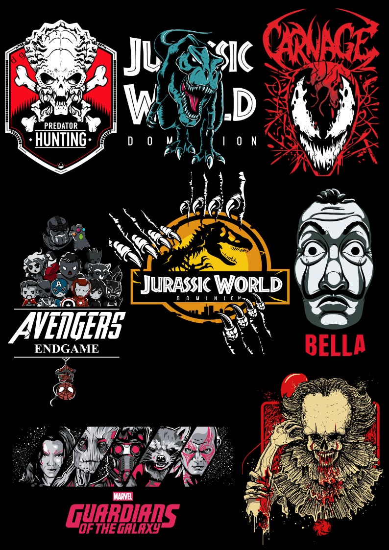 800+ DCXMARVEL - and Other Movie Characters T-shirt Design for Clothing ...