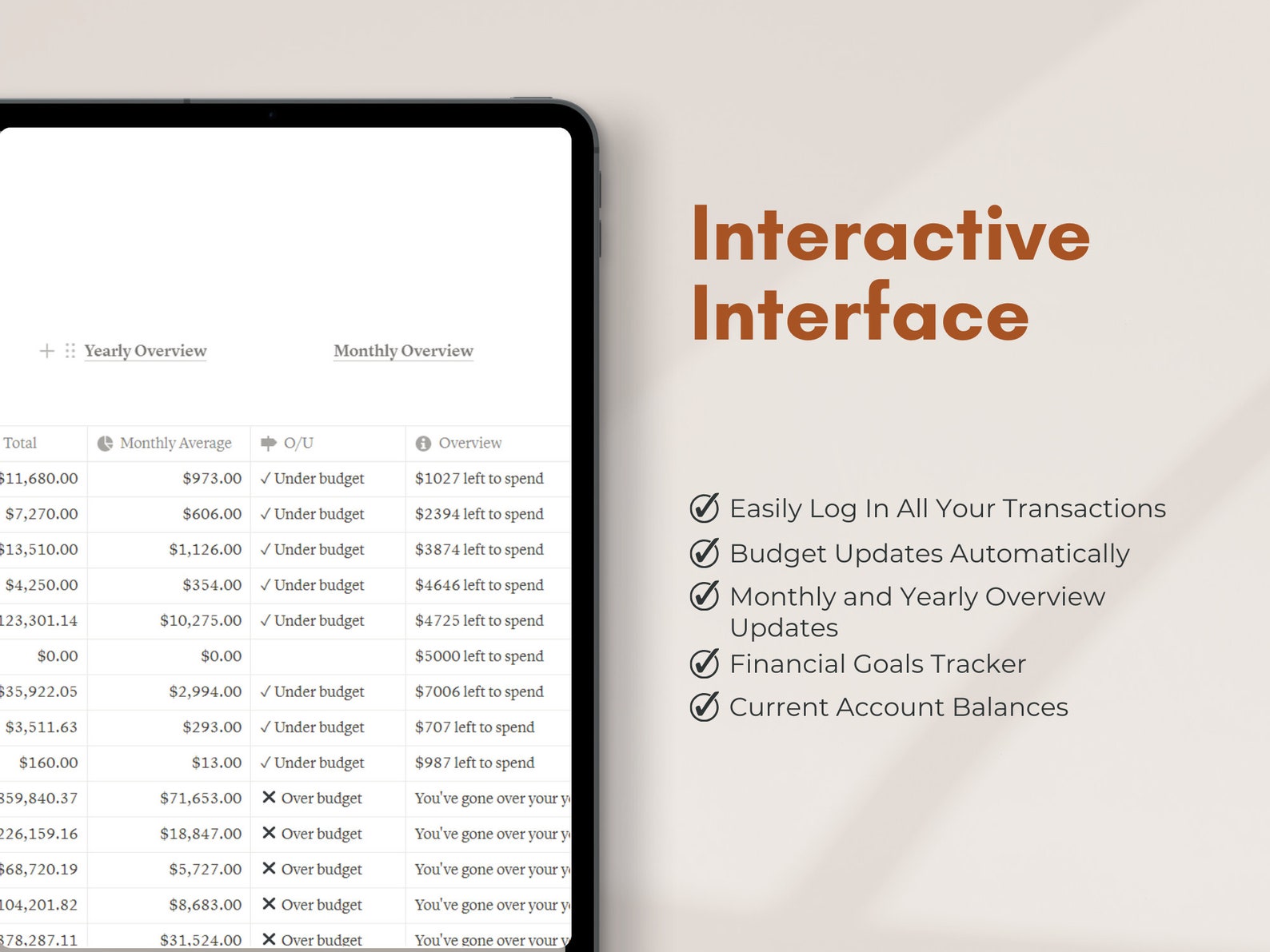 Multiple Currency 2024 Finance Tracker Notion Template, Notion Template ...
