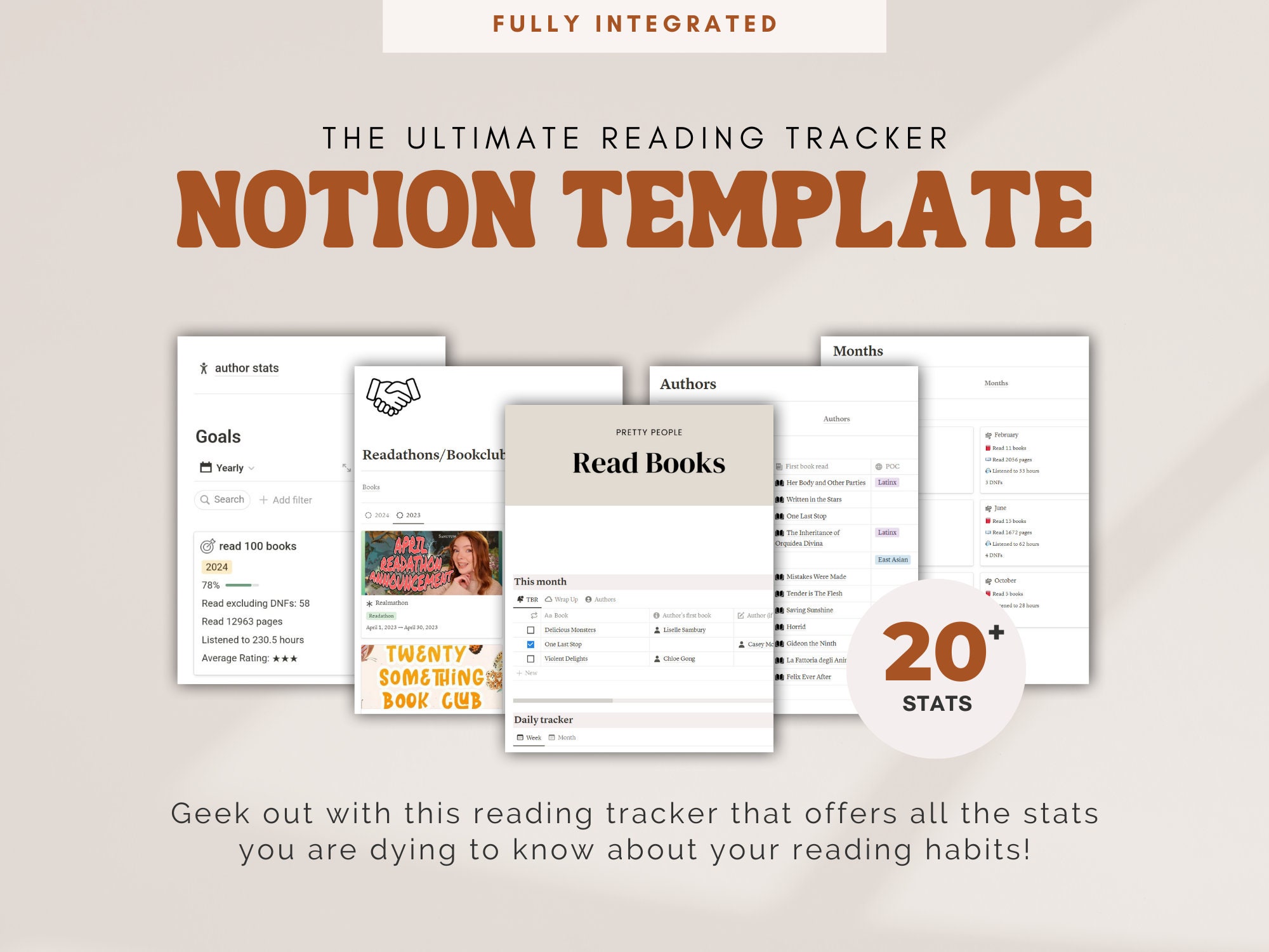Reading Tracker Pro Notion Template, Book and Reading Tracker 2024 With ...