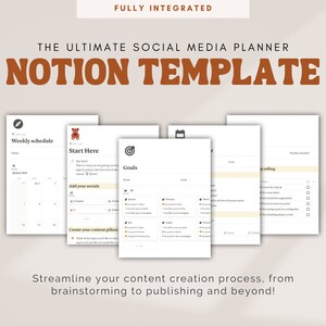 Content Creation 2024 Notion Dashboard, Social Media Content Planner, Aesthetic Notion Template ...