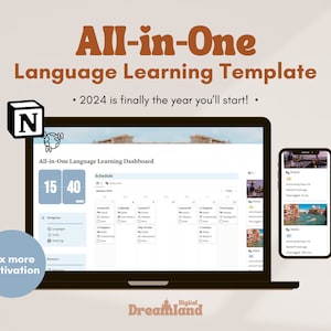 Notion Language Learning Template Learn a New Language With Notion - Etsy Canada