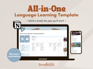 Notion Language Learning Template Learn a New Language With Notion - Etsy Canada