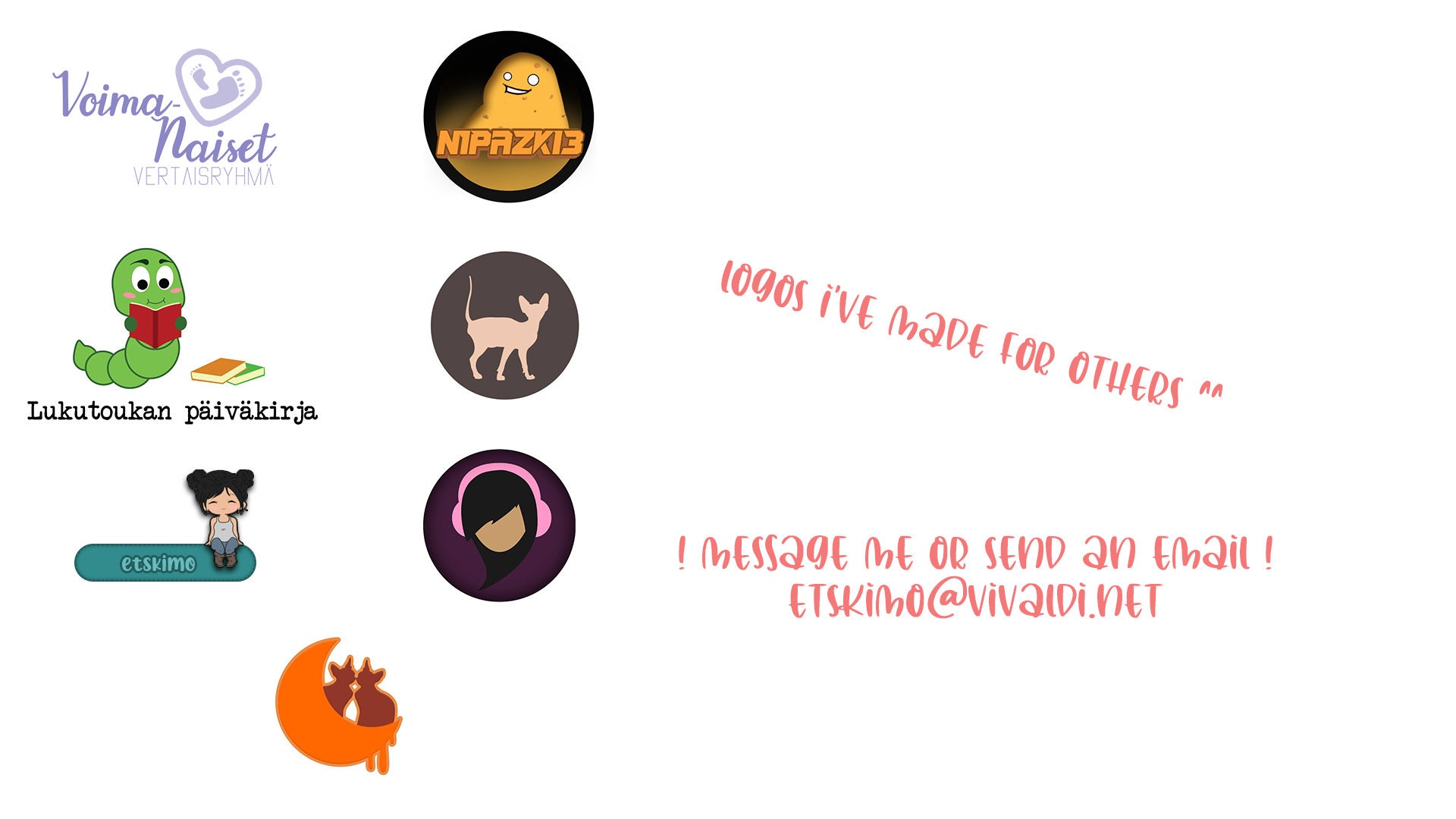 Custom Logo for Streamers Influencers Twitch Vtube Youtube Social Media ...
