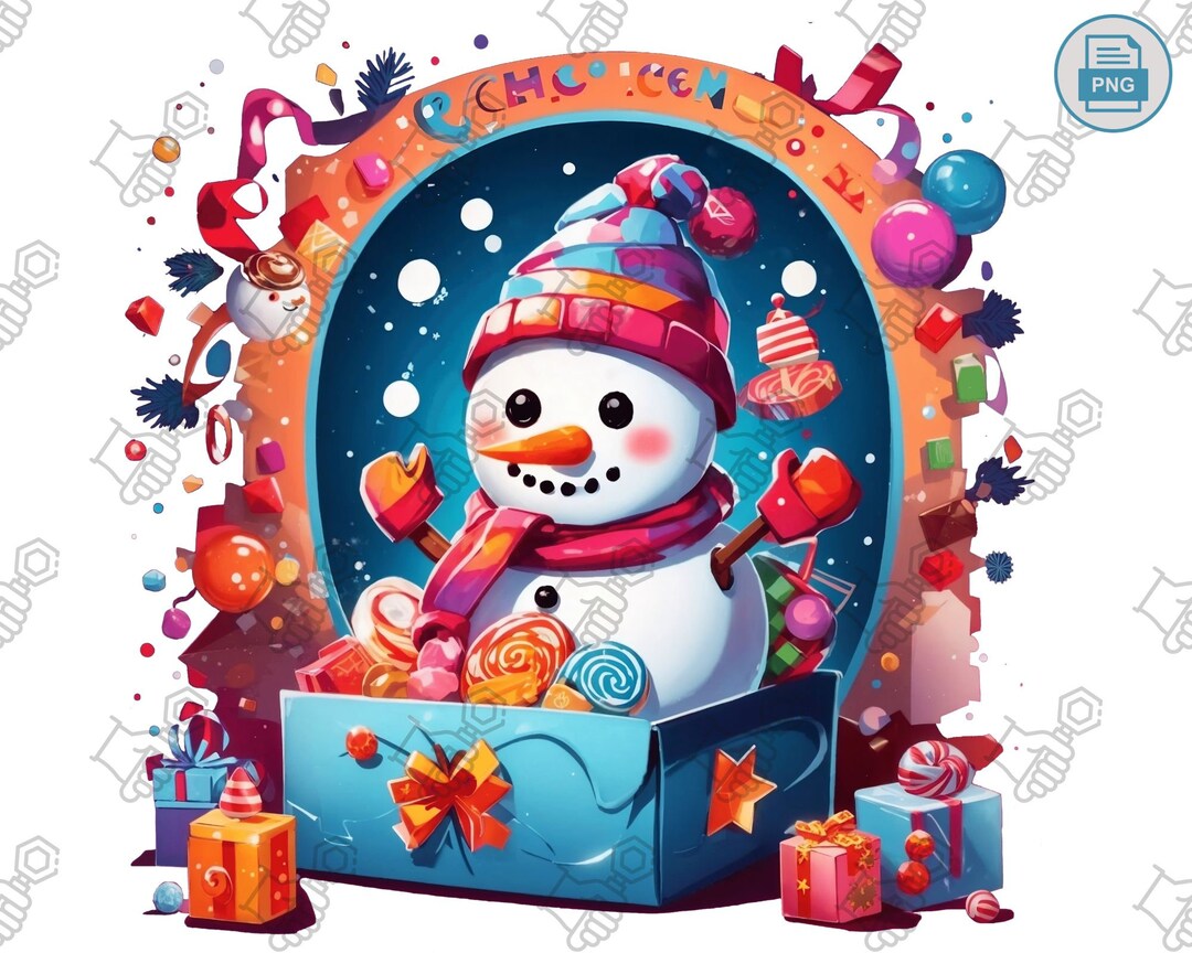 Pixel Blizzard Chuckles: Snowman PNG Comedy , Where Each Snowflake ...