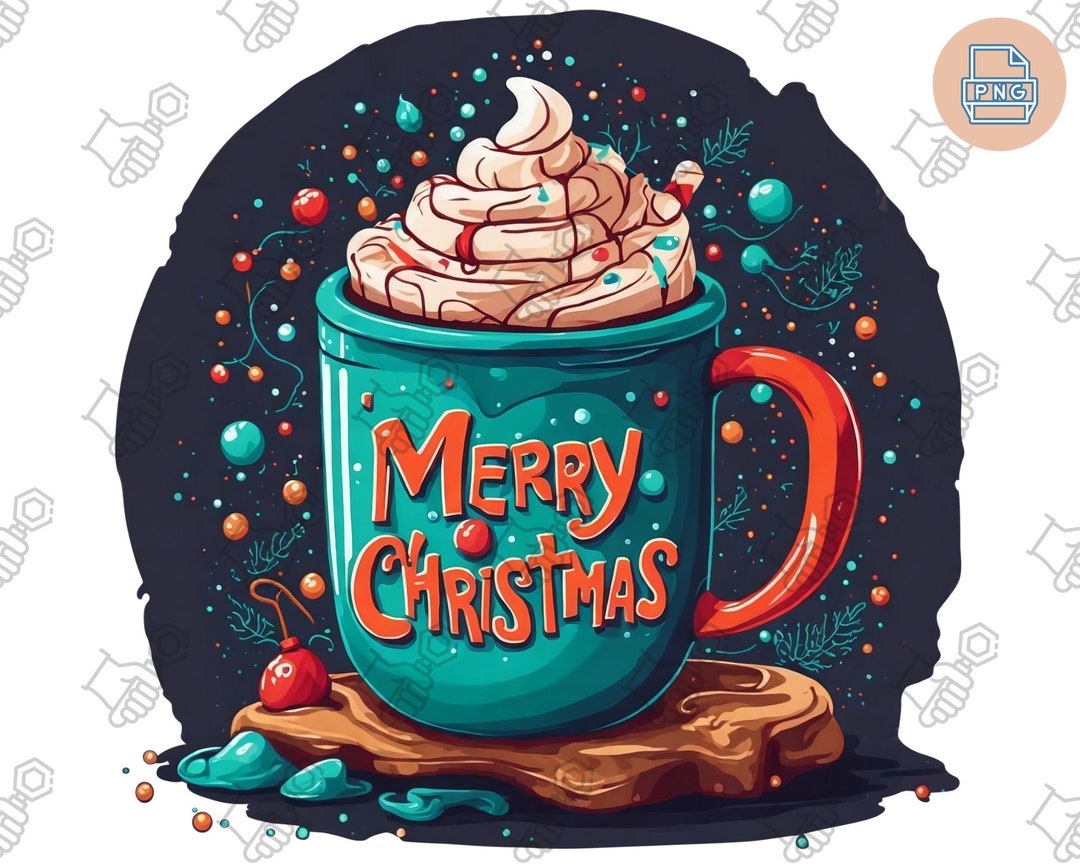 Cocoa Comedy Delight: Hot Cocoa PNG Where Laughter is the - Etsy