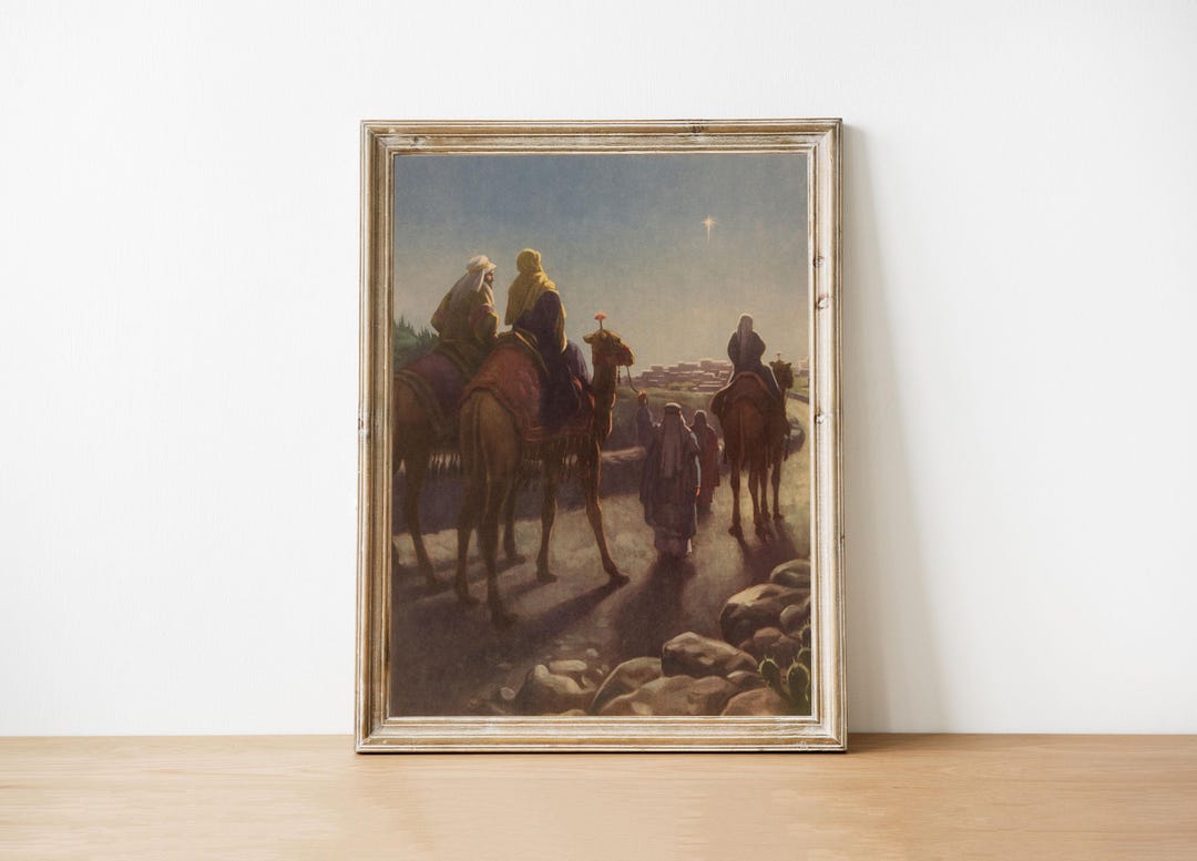 The Three Wise Men Print: Catholic Wall Art, Bible Art, Antique Decor ...